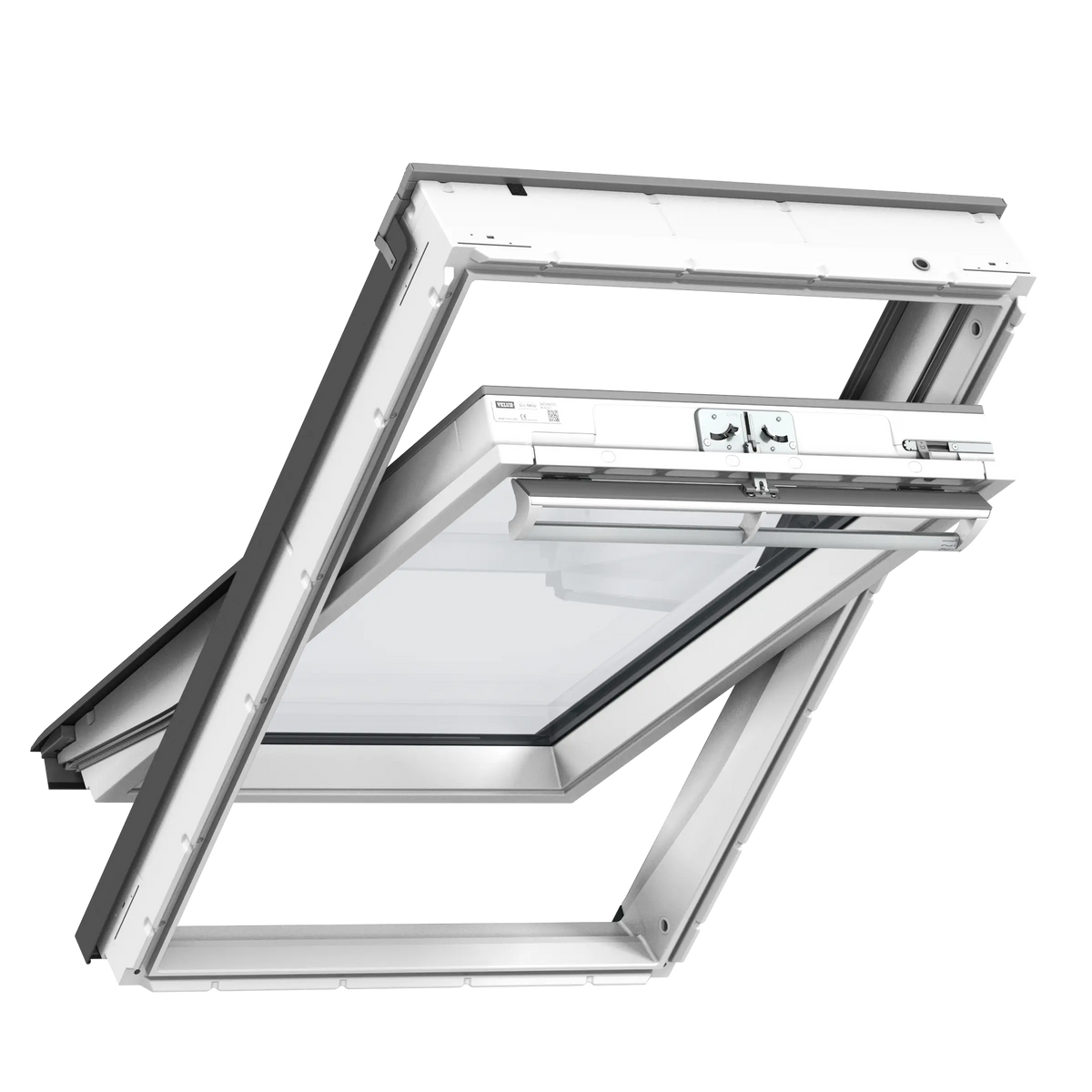 66x98 cm VELUX GGU FK04 0068 Manual Centre-Pivot Roof Window | White P – Lanterns-Direct
