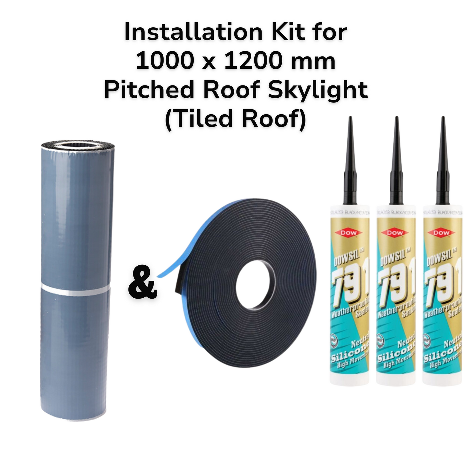 1000 x 1200 mm Pitched Roof Skylight (Tiled Roof) Installation Kit – Lanterns-Direct