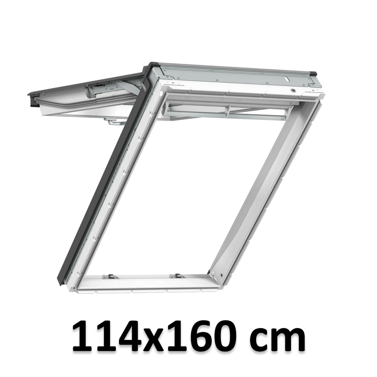 114x160 cm VELUX GPU SK10 0070 Manual Top-Hung Roof Window | White Pol ...