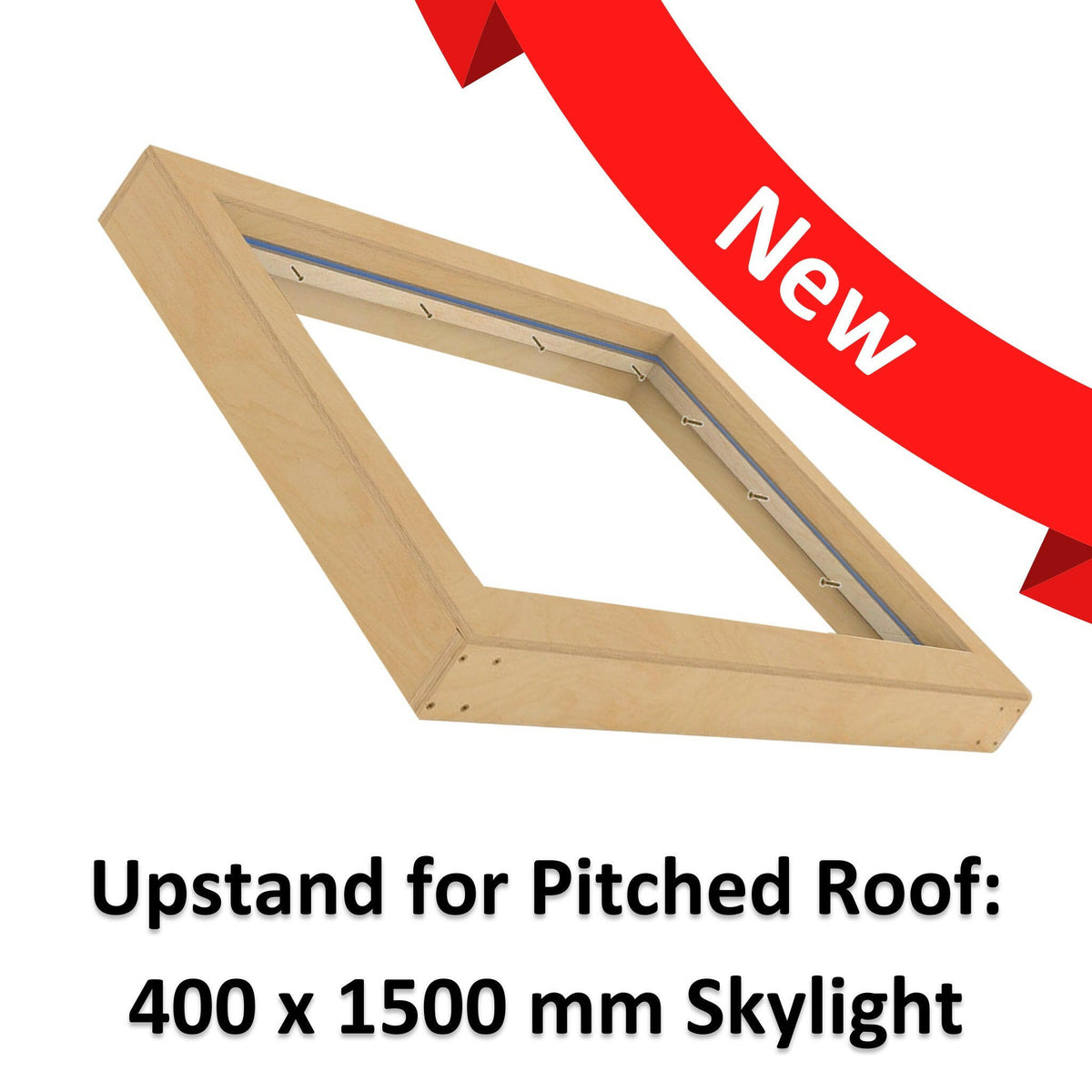 400 x 1500 mm Insulated Upstand for Pitched Roof Skylight – Lanterns-Direct