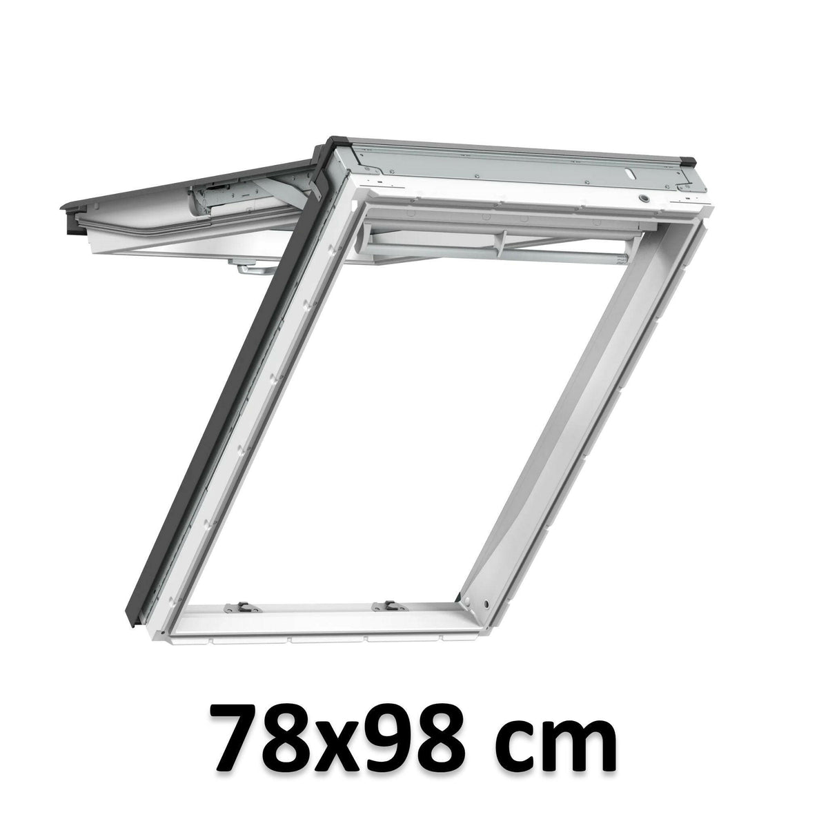 78x98 cm VELUX GPU MK04 0070 Manual Top-Hung Roof Window | White Polyu ...
